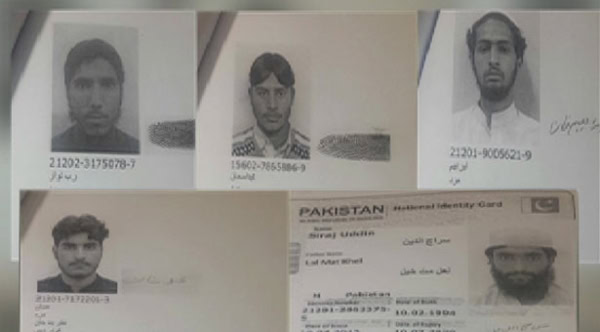 Five Badaber base attackers identified