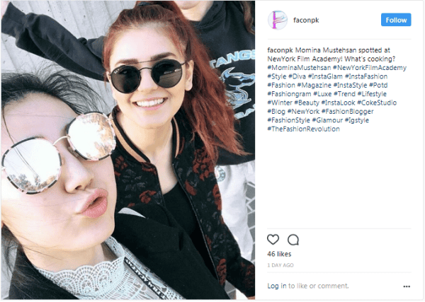 Momina Mustehsan spotted at New York Film Academy