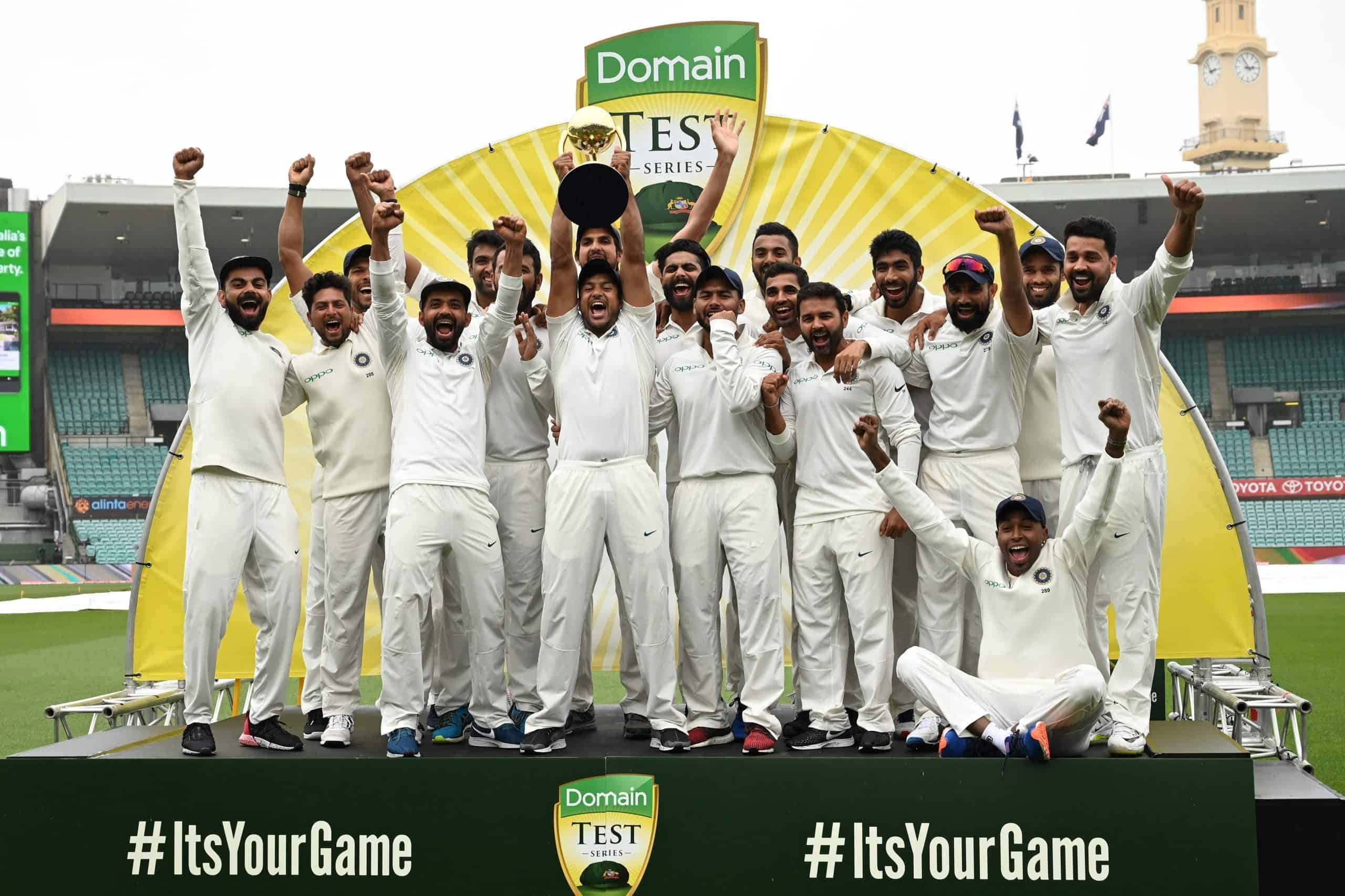 India win first ever Test series in Australia
