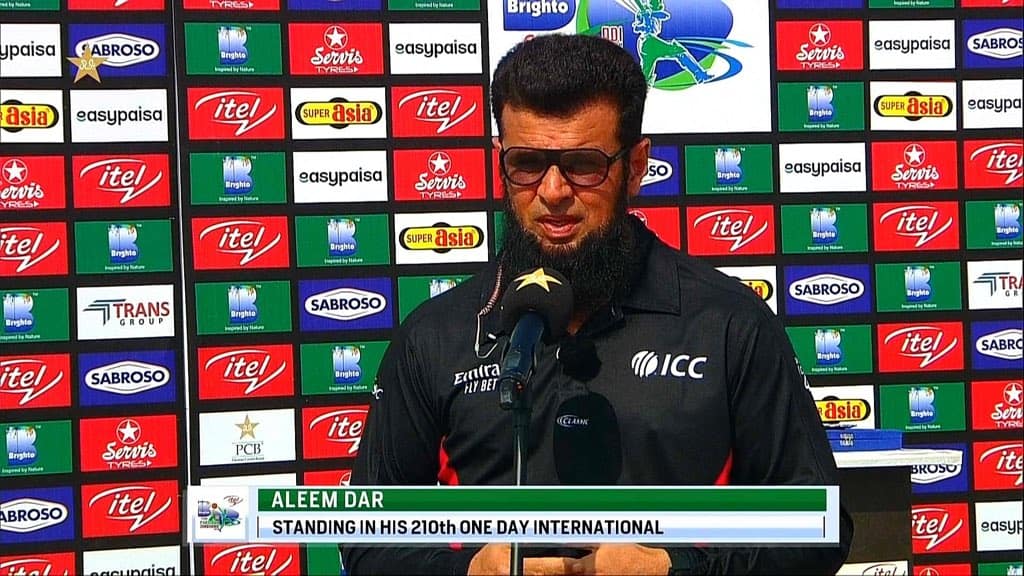 Pakistan’s Aleem Dar breaks the record for most ODIs as on-field umpire