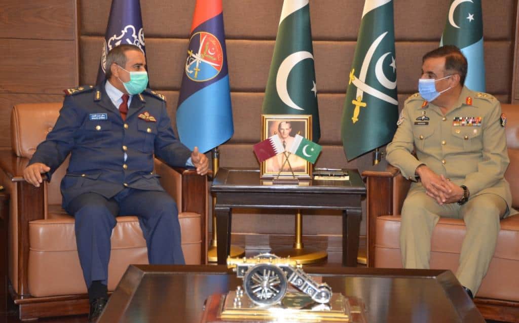 Commander Qatar air force meets CJCSC Gen Nadeem, acknowledges Pakistan ...