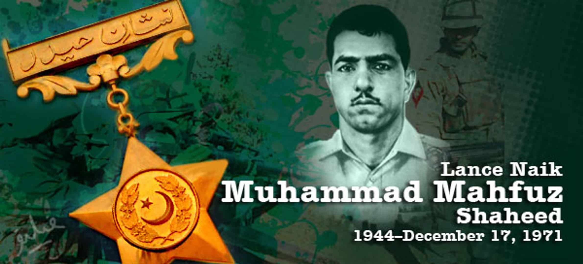 Pakistan Army pays homage to Lance Naik Muhammad Mehfooz on his ...