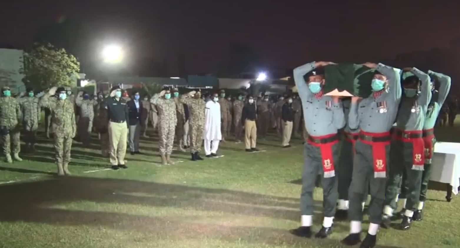 Rangers personnel martyred in Karachi blast laid to rest with military ...