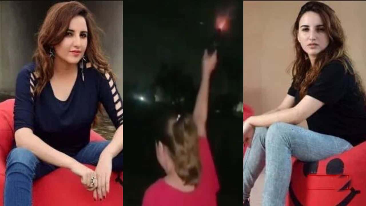 Aerial firing video lands Hareem Shah in trouble