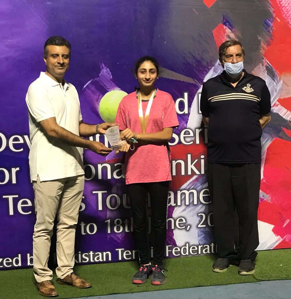 Triple crowns for Amna Qayum in 2nd PTF Junior National Ranking Tennis ...