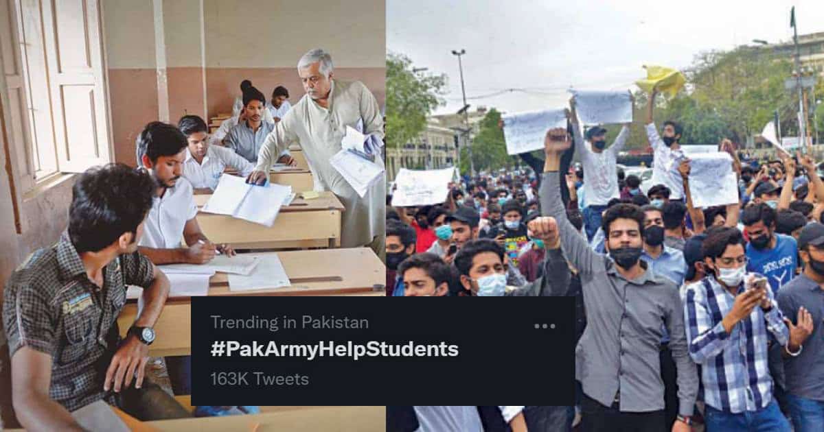 PakArmyHelpStudents trending as students invoke army leadership s help