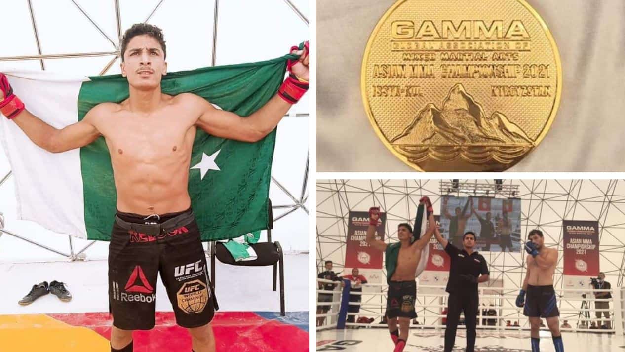 Pakistan’s Shahzaib Khan secures gold at Asian MMA Championship