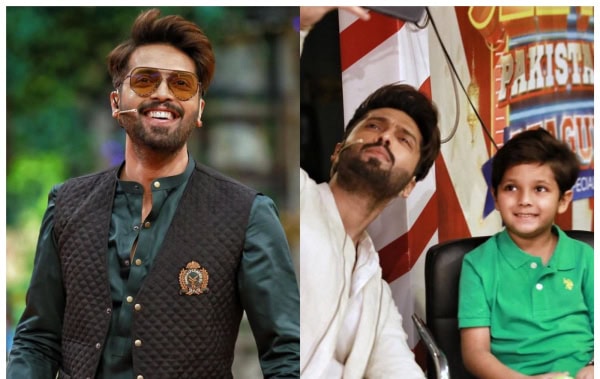 Fahad Mustafa shares a heartwarming father-son moment