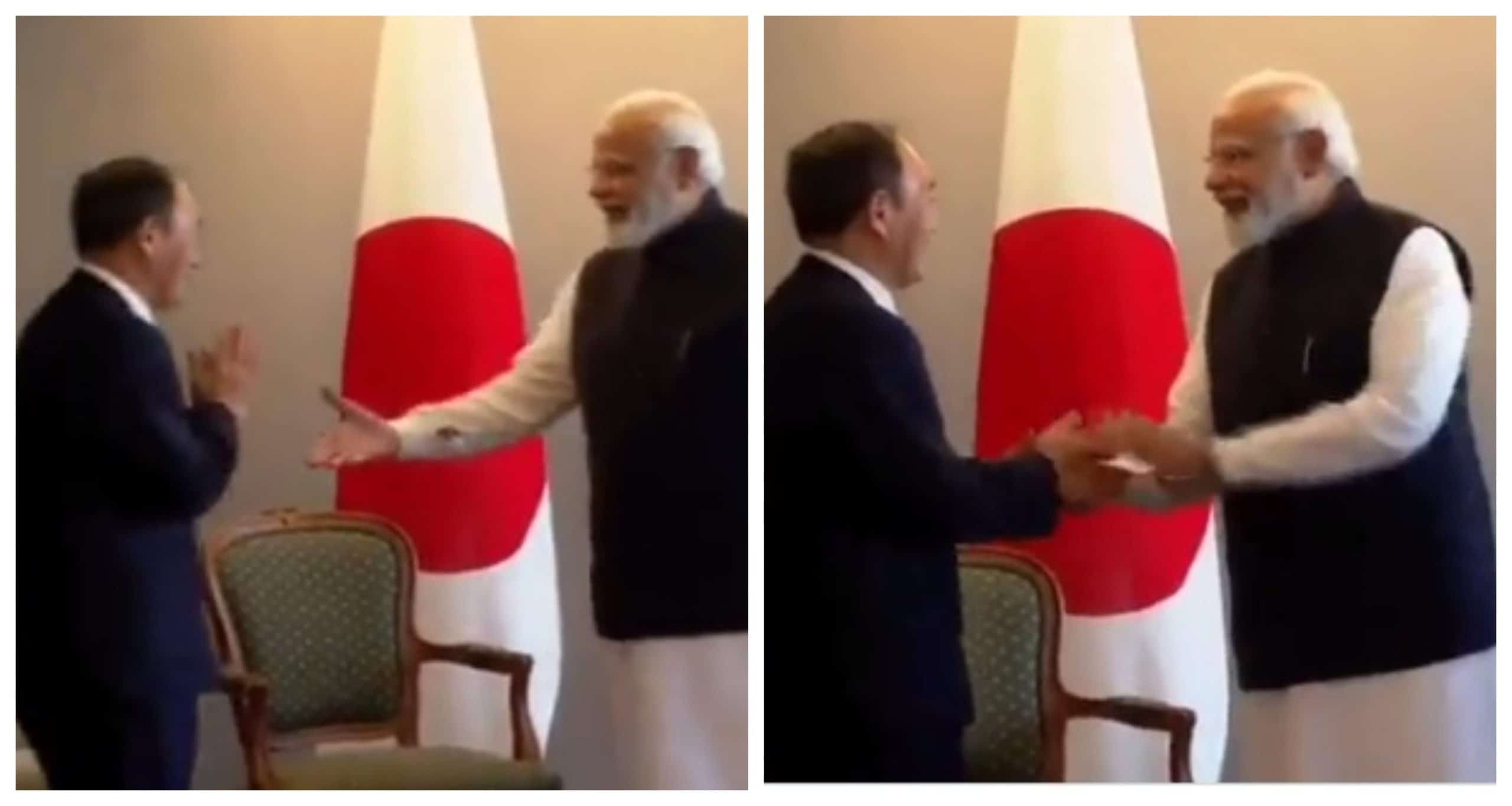 Watch: Indian PM Modi’s awkward handshake with Japanese host