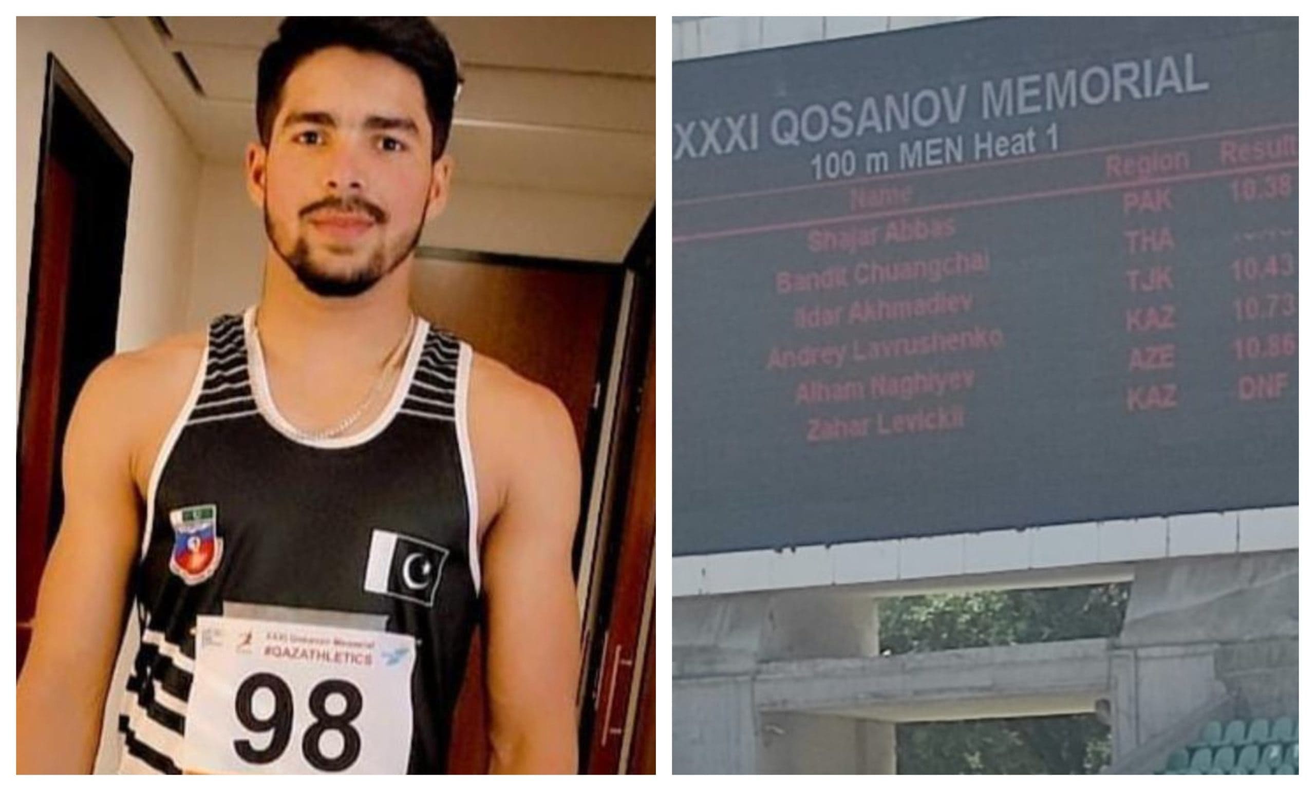 Pakistani sprinter sets new record at Kazakhstan championship