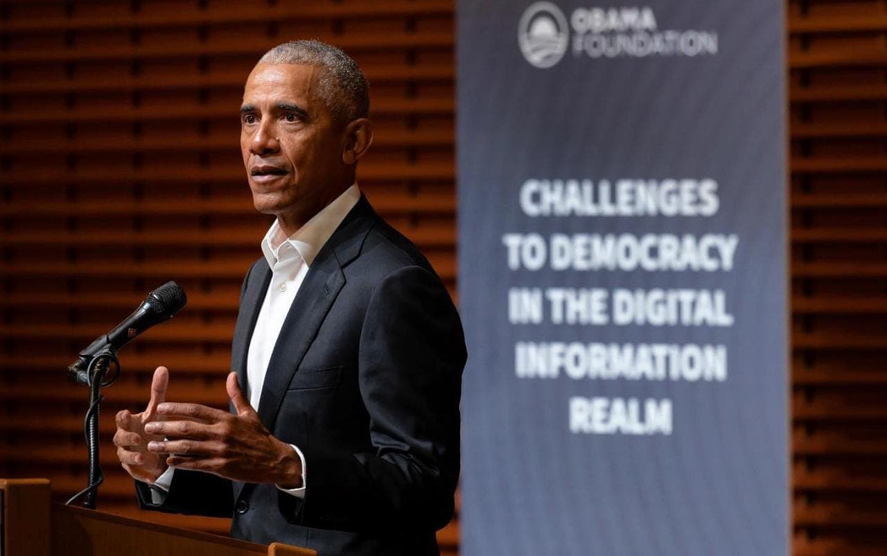 Former US president Barack Obama secures an Emmy Award