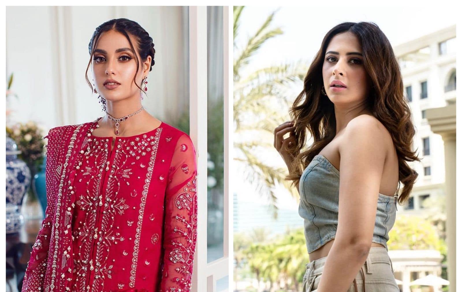 Iqra Aziz Hussain and Sargun Mehta exchange compliments