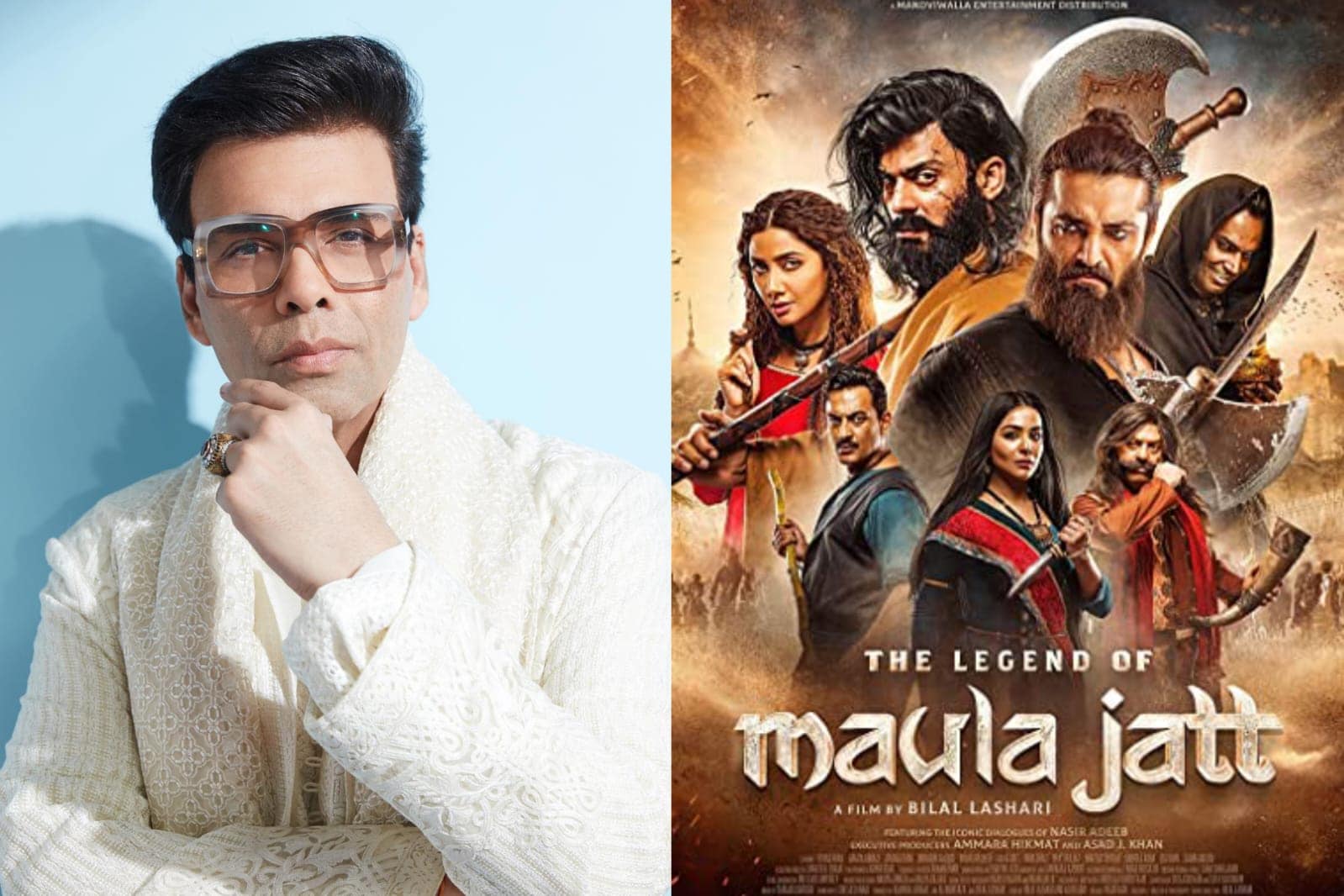 Karan Johar watches The Legend of Maula Jatt in Dubai
