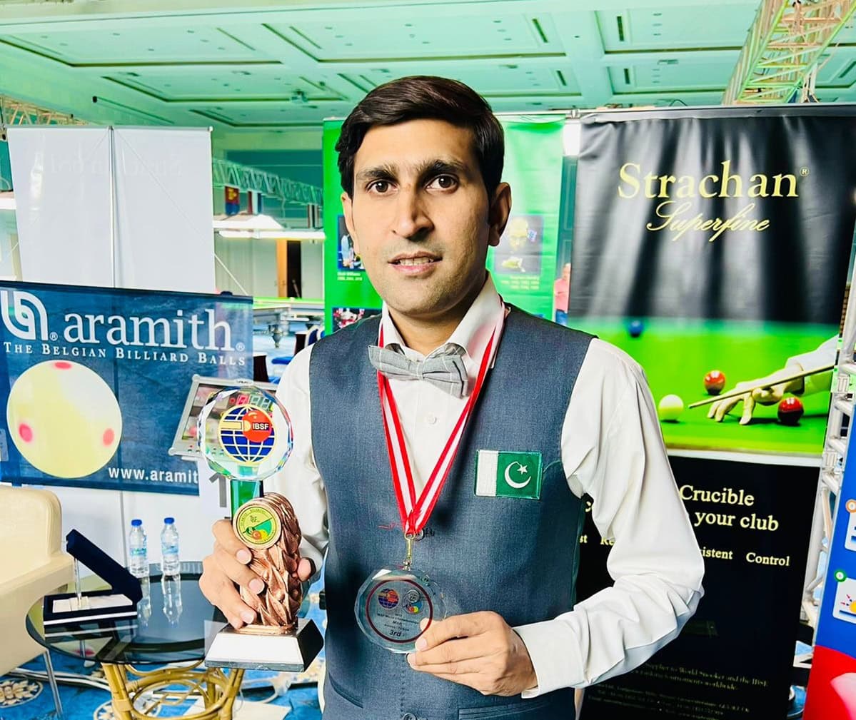 Pakistan’s Babar Masih wins bronze at World Amateur Snooker ...