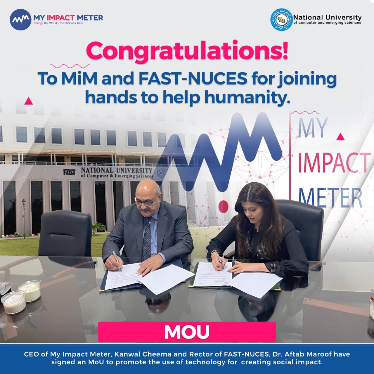 MiM, FAST-NUCES sign MoU