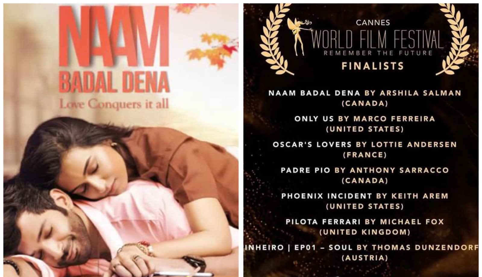 Pakistani short film Naam Badal Dena selected among the best at Cannes