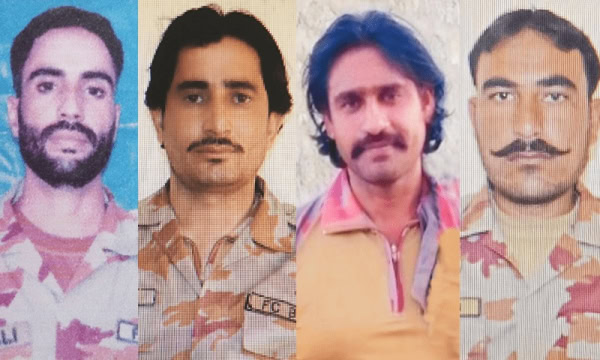 Four Pakistani soldiers martyred in cross-border terrorist attack from Iran