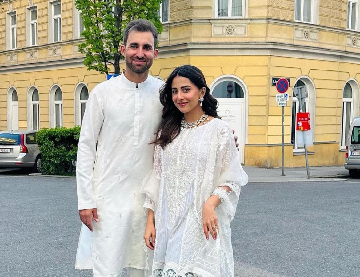 Ushna Shah and husband Hamza Amin celebrate Eid in Vienna