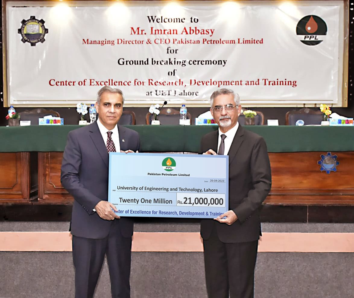 PPL donates over Rs50 million to establish Center of Excellence at UET