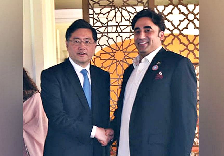 FM Bilawal meets Chinese counterpart ahead of trilateral dialogue