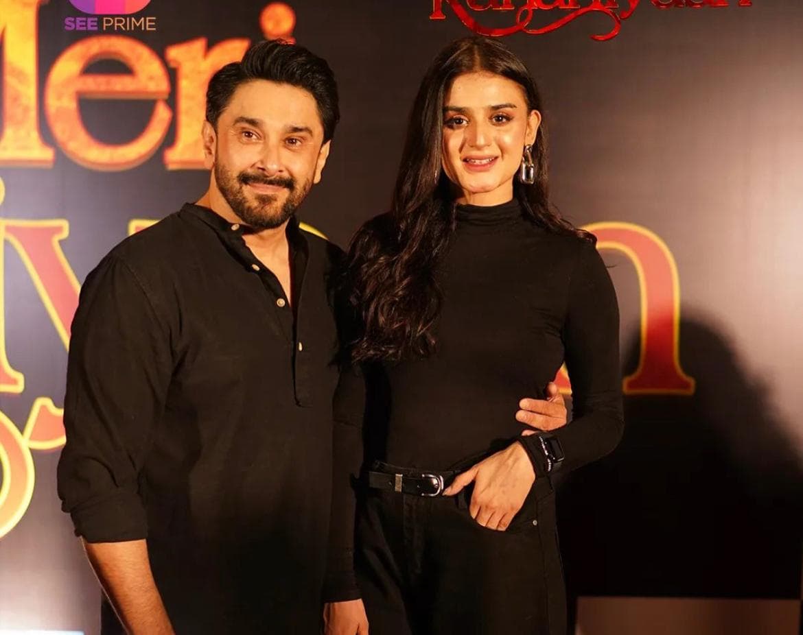 Hira Mani and her husband spotted at the trailer launch of Teri Meri ...