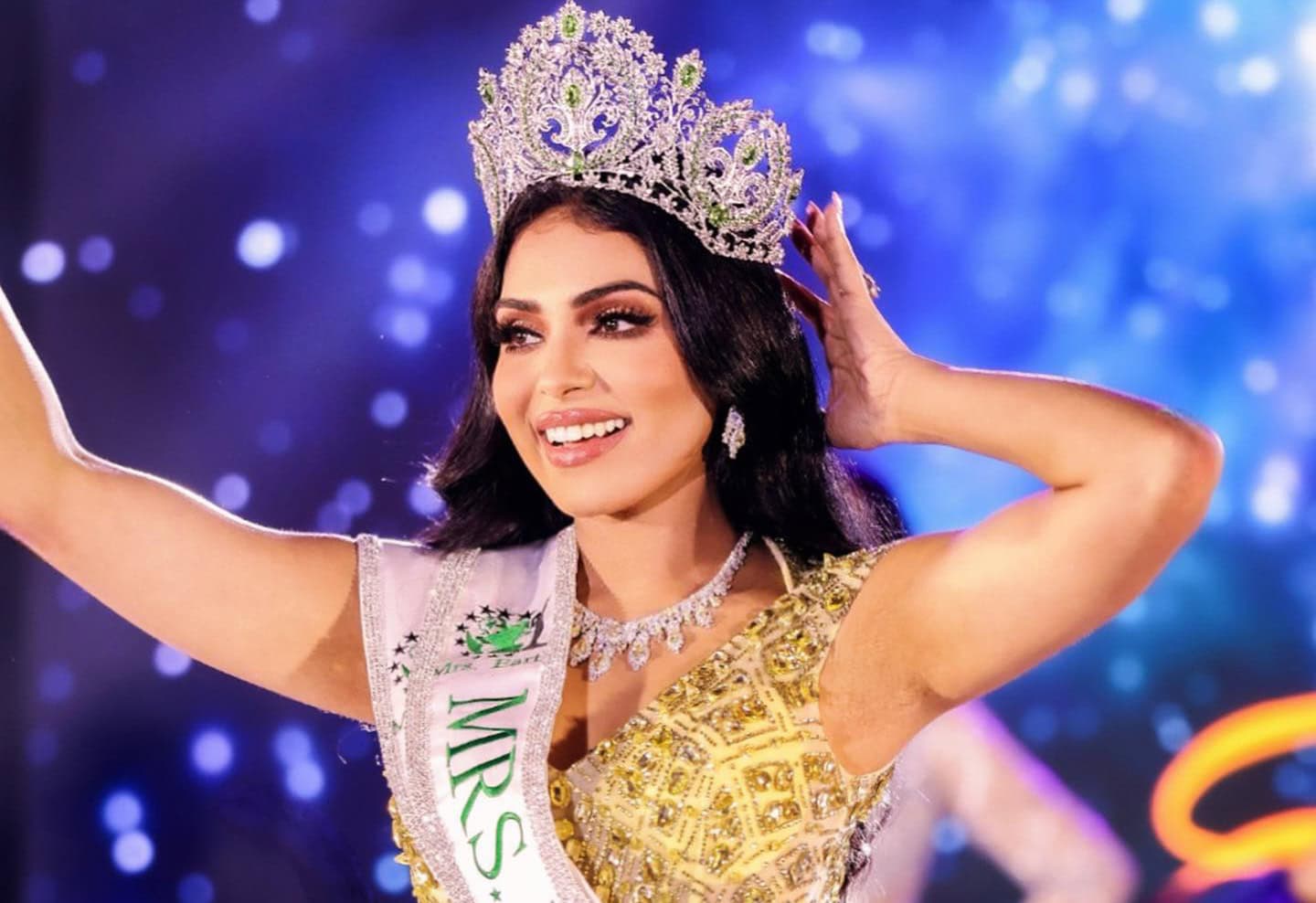 Debanjli Kamstra becomes first UAE woman to win Mrs Earth 2023 title