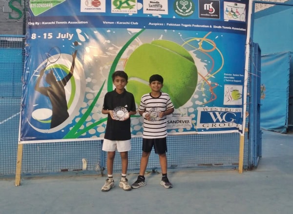 Ibraheem Gill, Rashid Bachani lift National Tennis U12 doubles title