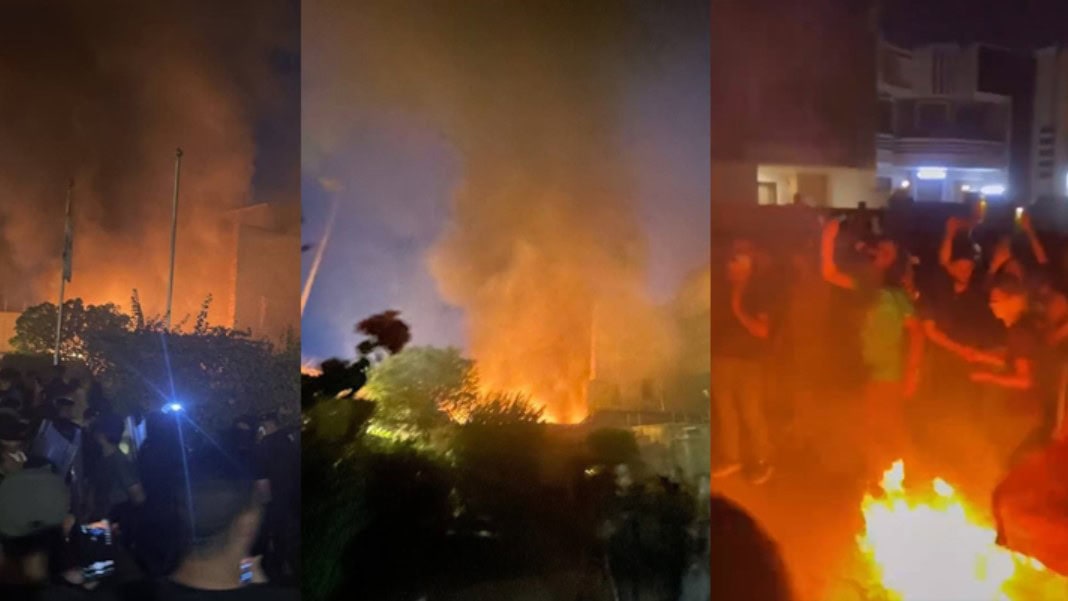 Iraqi protesters set Swedish embassy on fire in Baghdad over ...