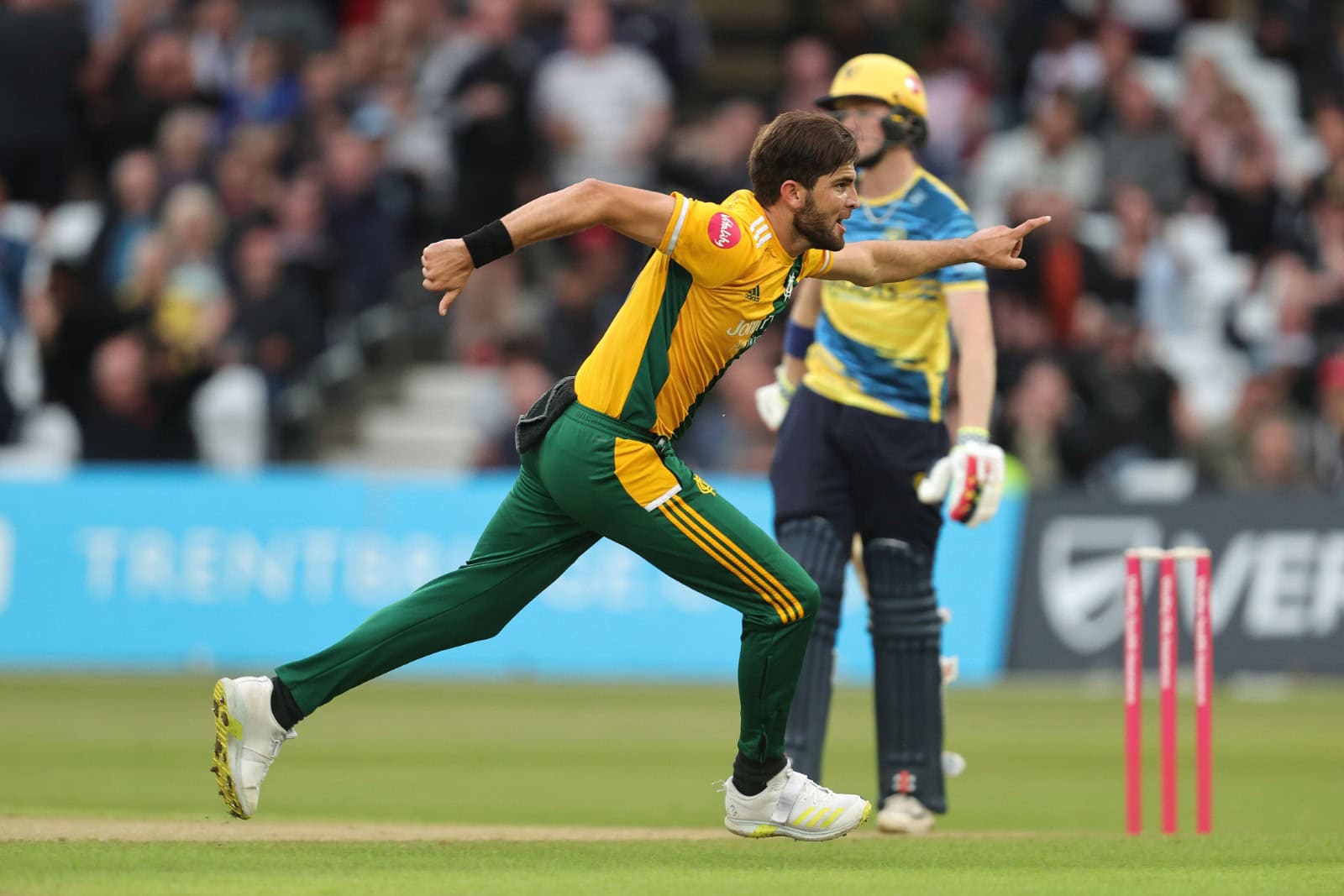 Shaheen Afridi becomes first bowler to take four wickets in a T20 over