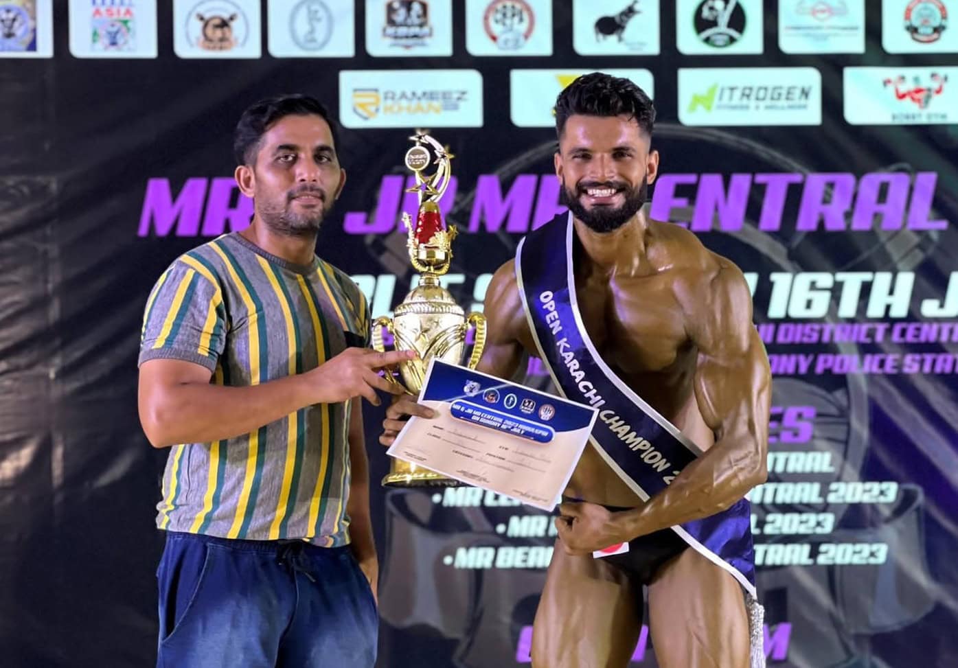 SSU Commando Ahmed Siddique wins three titles in bodybuilding competitions