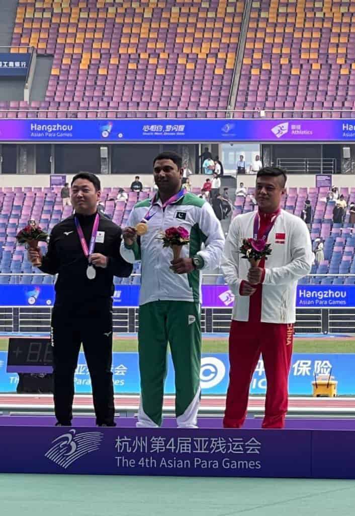 Haider Ali wins gold medal at Asian Para Games