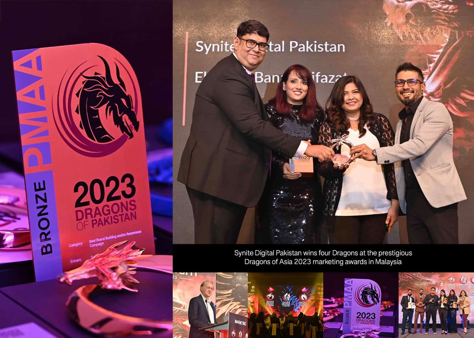 Synite Digital Pakistan wins four Dragons Awards at the Prestigious ...