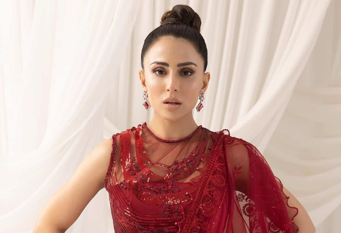 Ushna Shah stuns in latest designer collection