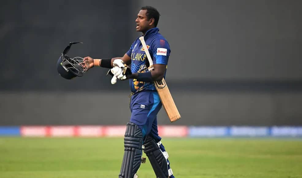 Sri Lanka’s Angelo Mathews becomes first batter in history to be ...