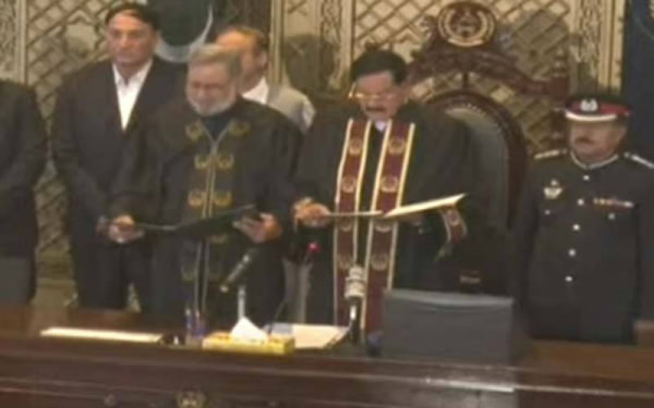 Babar Salem Swati sworn in as KP Assembly Speaker