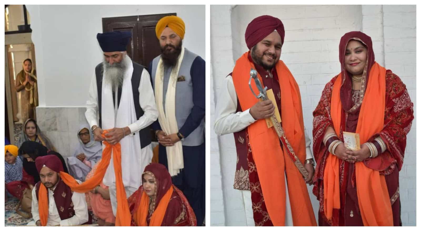 First Sikh couple ties the knot at Gurdwara Darbar Sahib