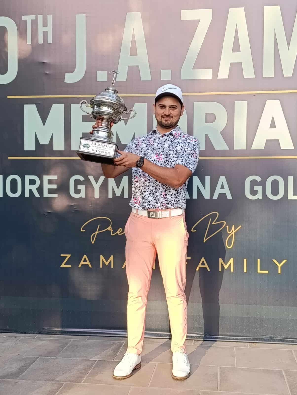Ahmed Baig wins 10th JA Zaman Open Golf Championship title