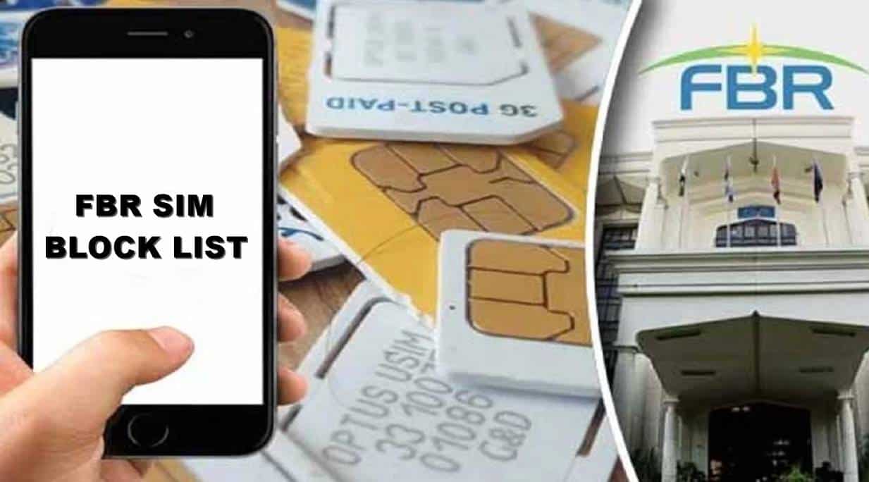 FBR SIM Block List 2024; Check your name in full list here FBR SIM Block List 2024; Check your name in full list here