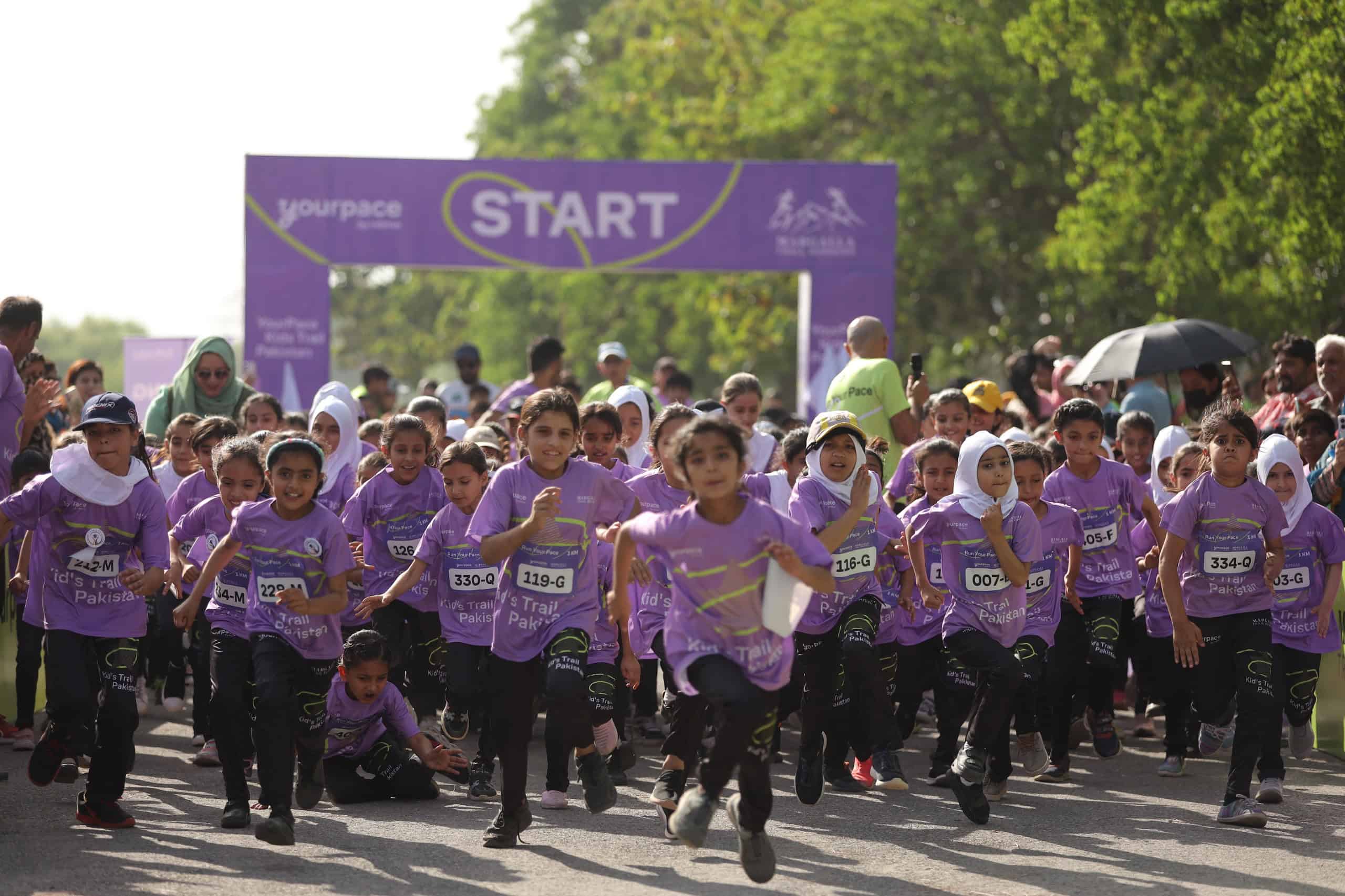 Schoolchildren participate in YourPace Kid s Trail Pakistan Race in ...