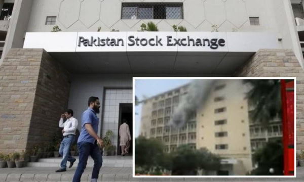 Fire breaks out at Pakistan Stock Exchange building in Karachi