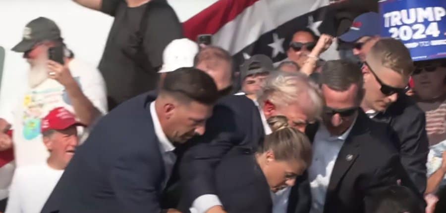 Donald Trump SHOT in the ear at Pennsylvania rally (VIDEO)
