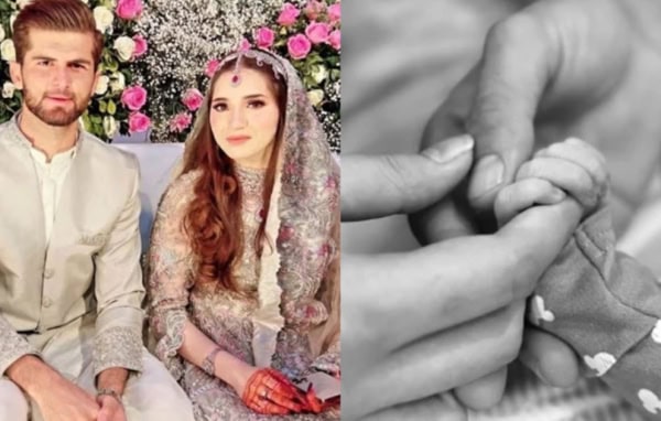 Shaheen Afridi shares first picture with newborn and wife in a ...