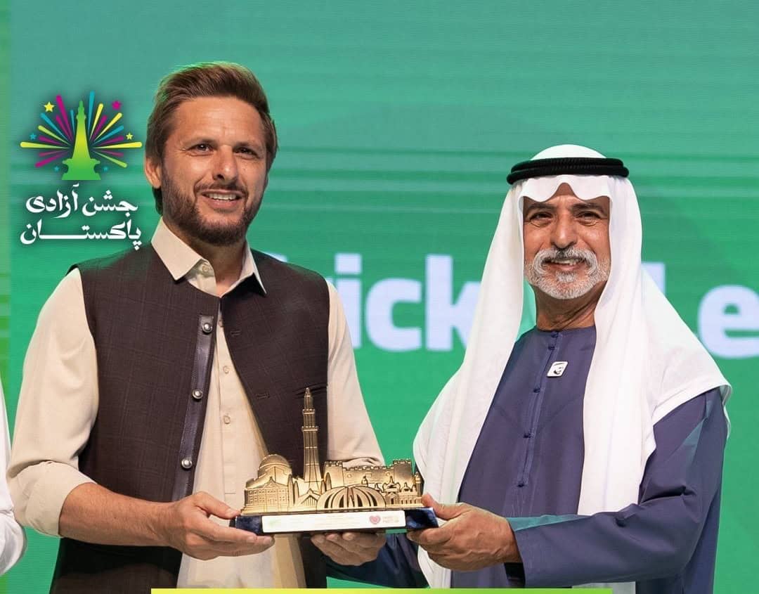 Shahid Afridi honored by UAE govt with Independence Day Award