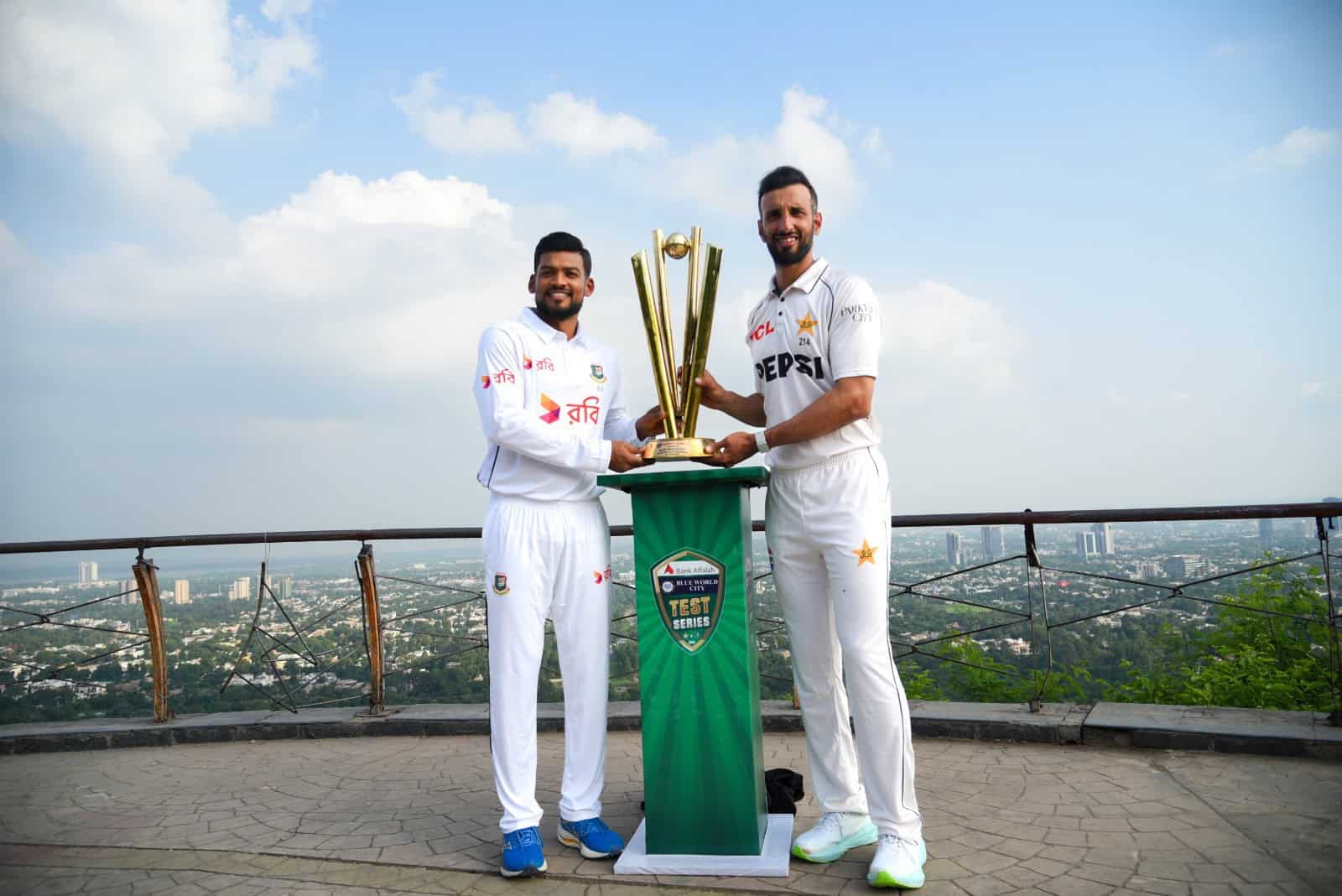 Trophy unveiled for Pakistan vs Bangladesh Test series in Islamabad