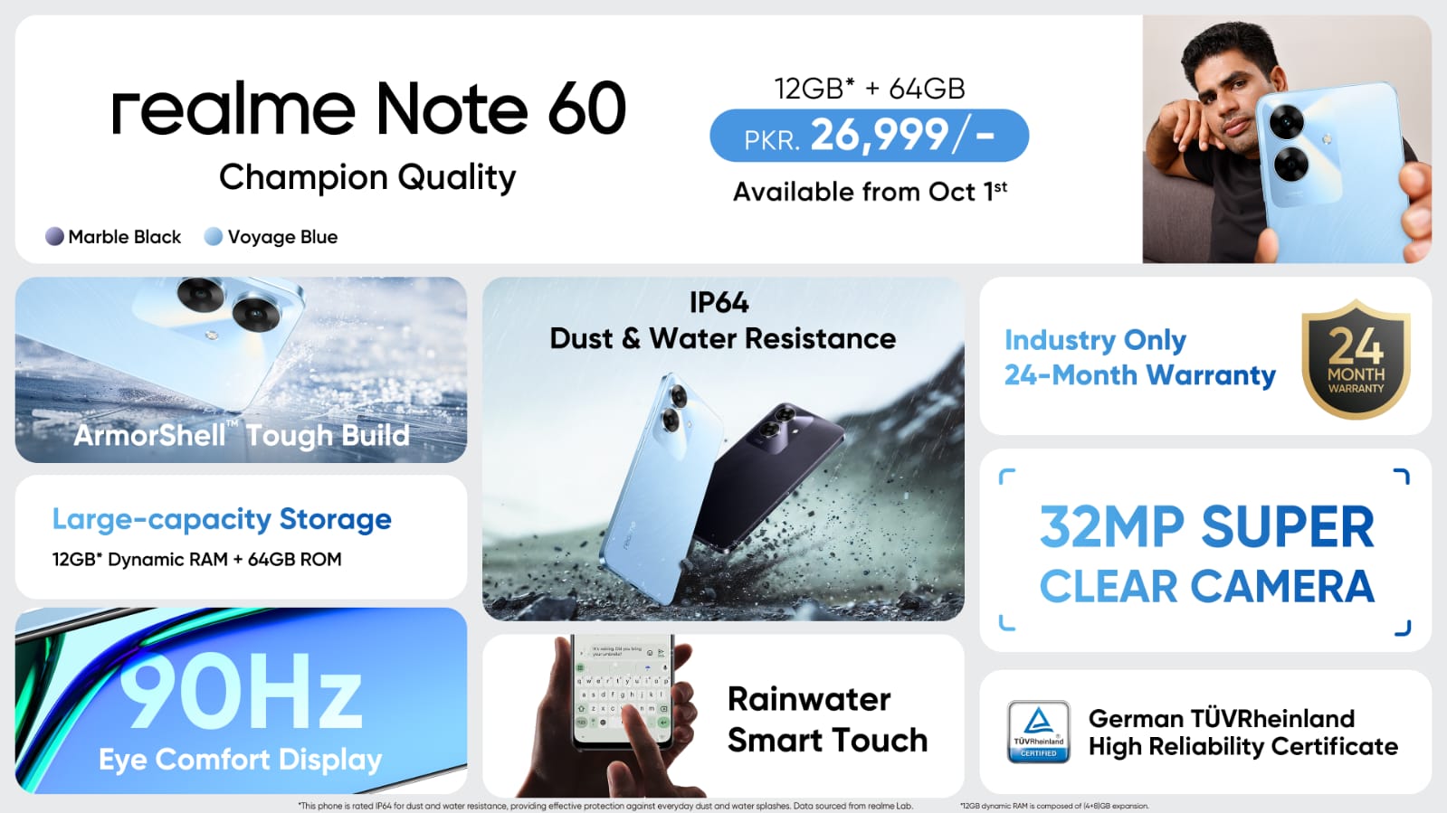 realme Note 60 launched in Pakistan with 24-month warranty, price ...