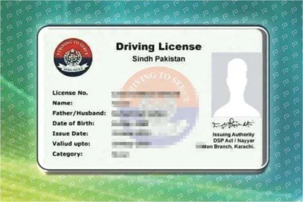 Sindh driving licence fees for cars and motorcycles from January 2025
