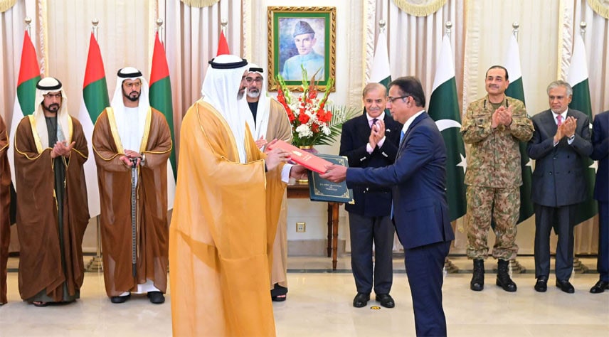 Pakistan, UAE sign five accords of cooperation in various sectors