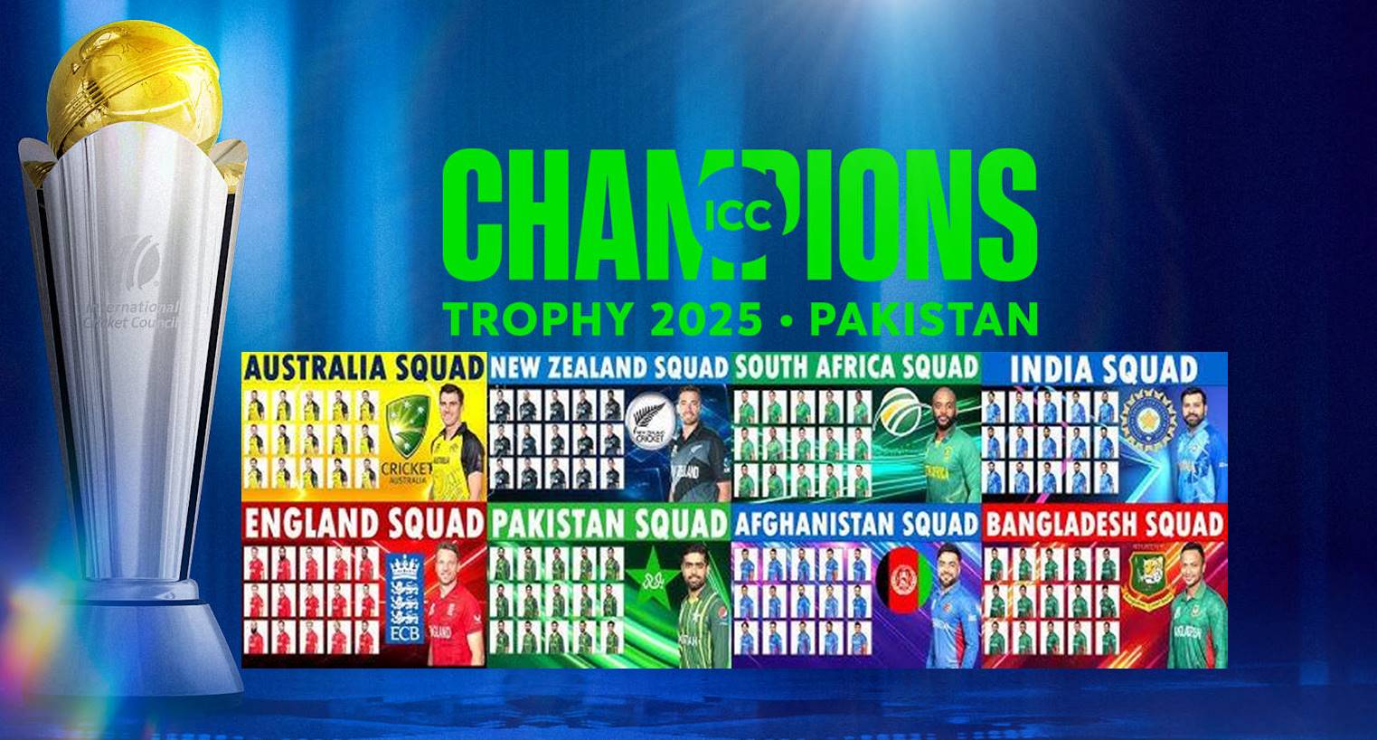 Top Teams, Players to Watch in ICC Champions Trophy 2025