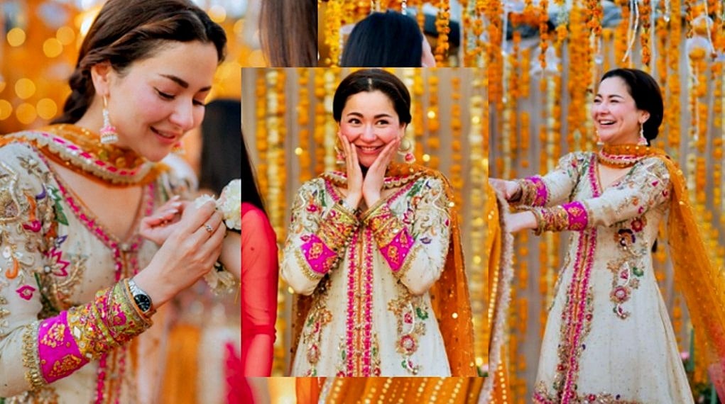Hania Aamir wows fans with stunning Yellow Look at Maria Unera's Mayun