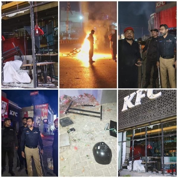 Mob attacks KFC outlet in Mirpurkhas during anti-Israel protest